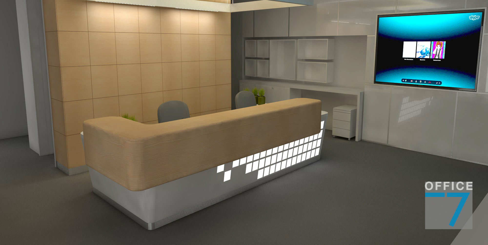 MSFT Reception C1 – office 7 design studio